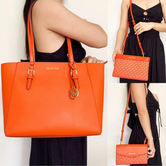 Michael Kors | Bags | Michael Kors Charlotte Large 3in Tote Crossbody ...